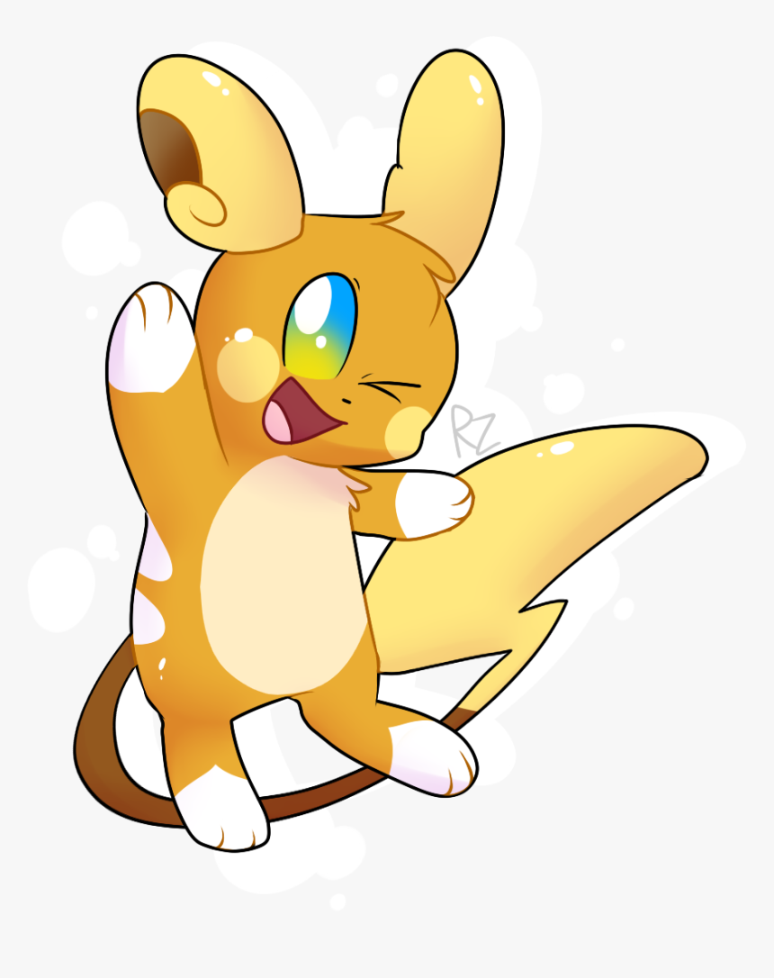 Alolan Raichu - Cartoon, HD Png Download , Transparent Png Image - PNGitem