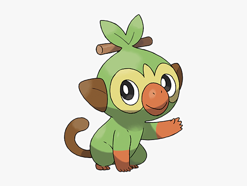 Grookey Pokemon Sword And Shield Starters, HD Png Download ...