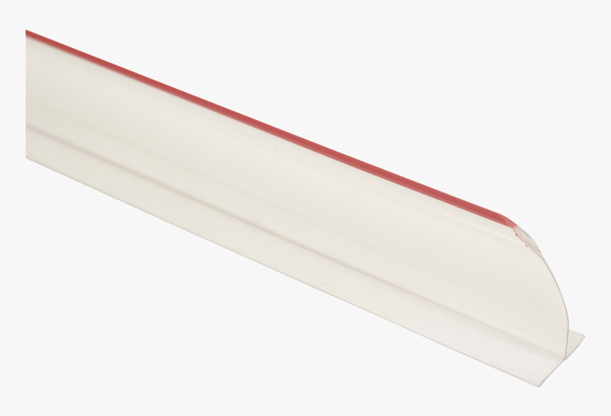 Round End Divider, 3 X24 , Clear With Red Edge - Brush Seal Self ...