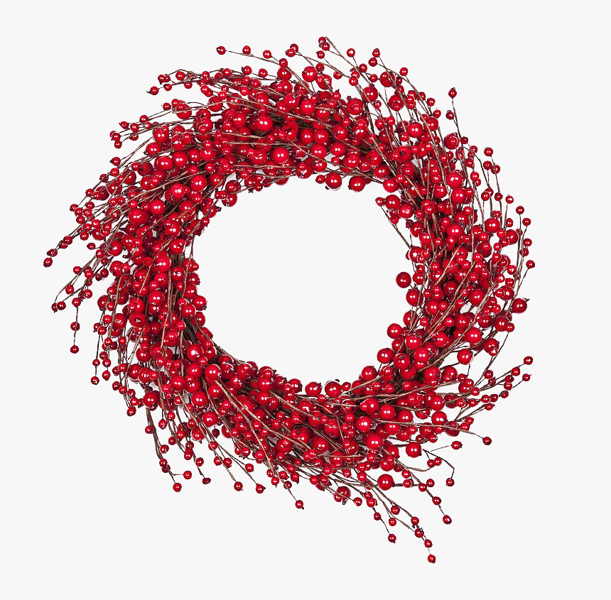 Red Christmas Wreath Png Picture, Transparent Png , Transparent Png ...