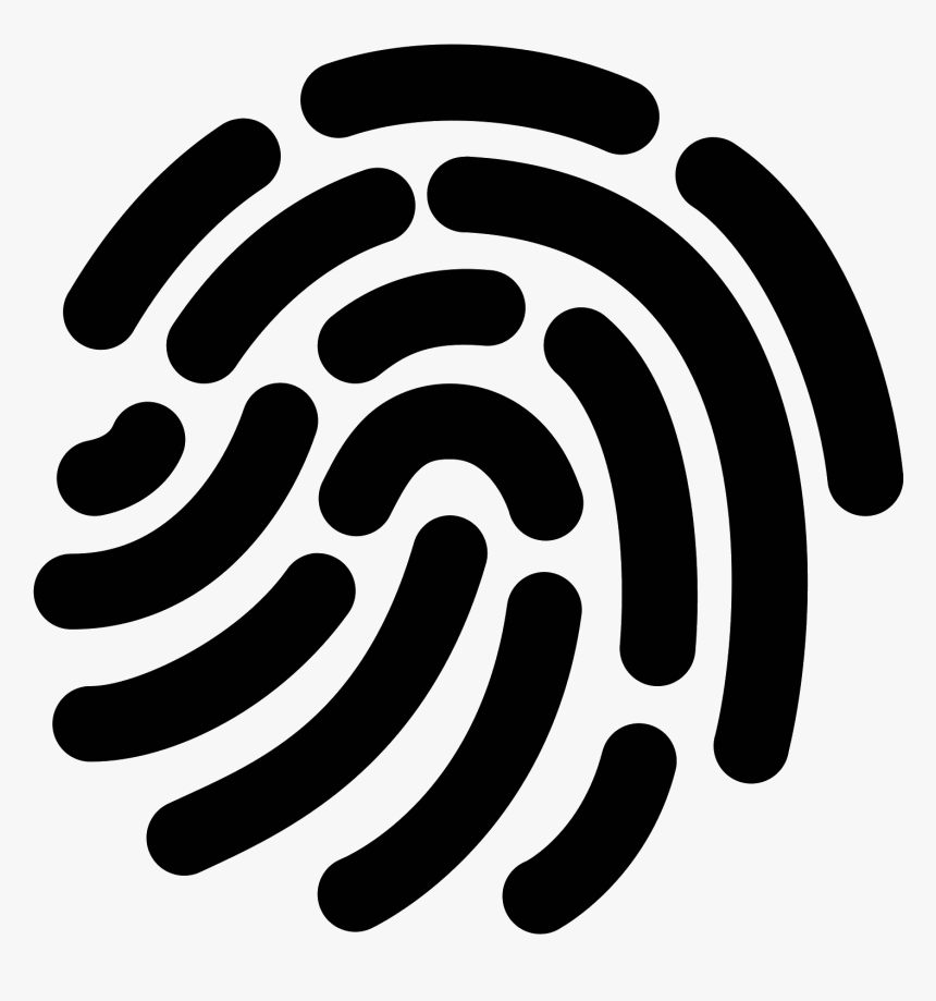 Fingerprint Filled Icon In Iphone Style - Fingertip Png, Transparent ...