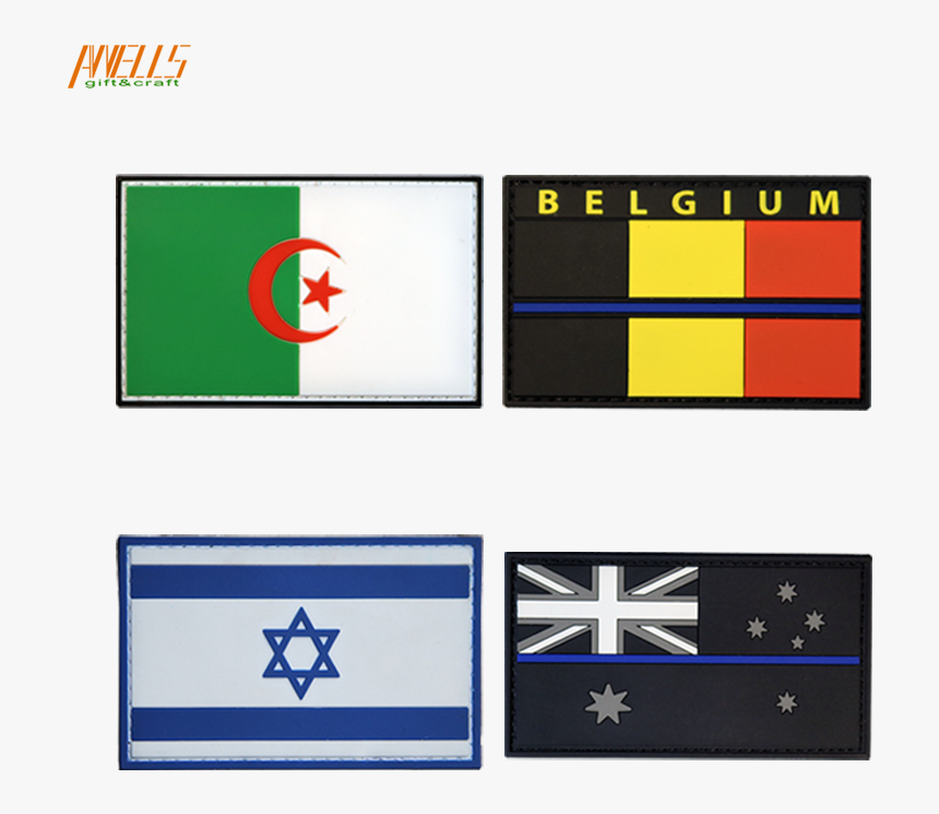 High Quality 3d/2d Flag Pvc Rubber Patch Custom All - Flag Of Israel ...