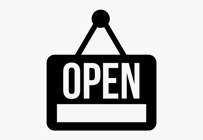 Free Open Sign Icon, HD Png Download , Transparent Png Image - PNGitem
