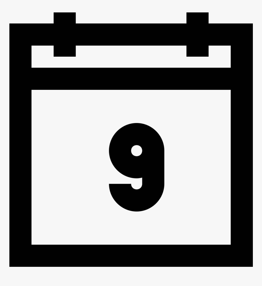 Calendar 9 Icon - Icon, HD Png Download , Transparent Png Image - PNGitem