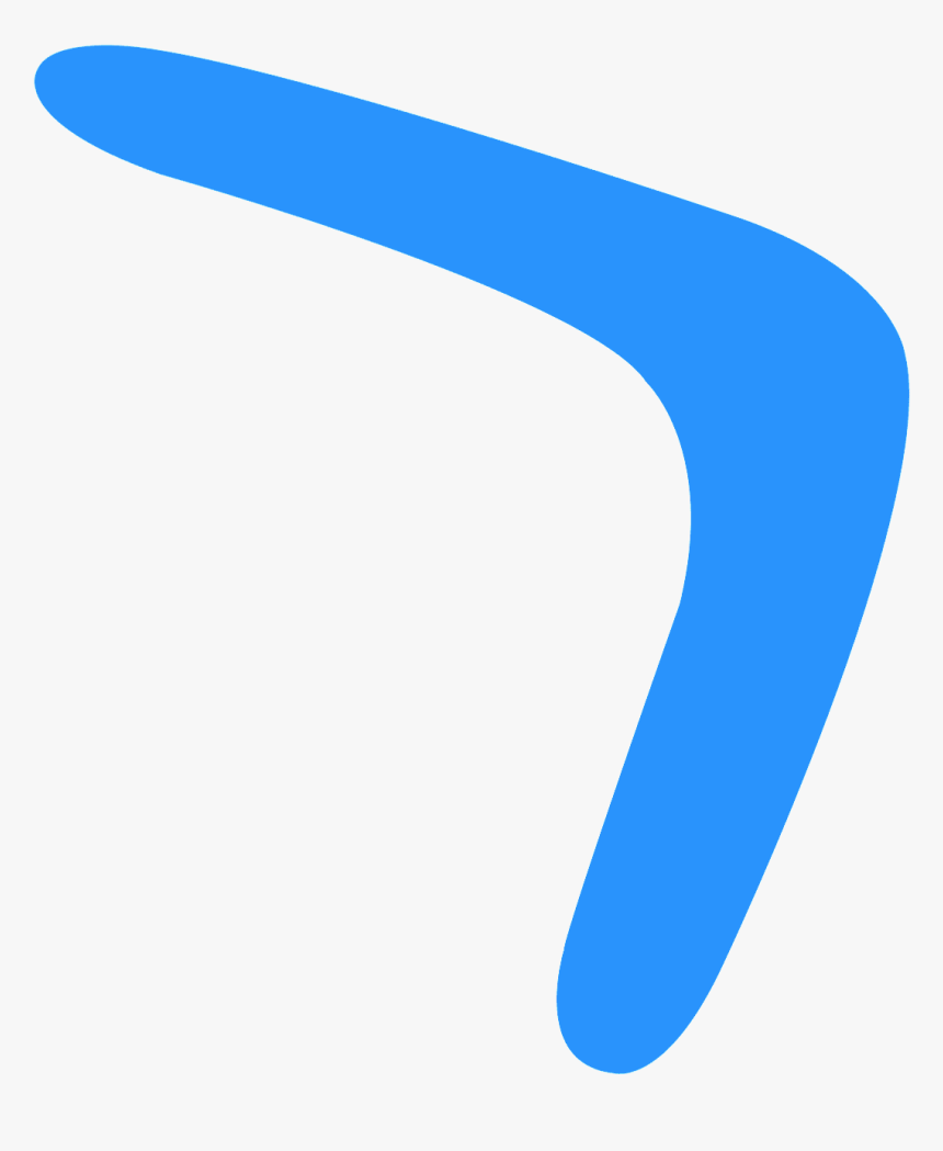 Blue Boomerang, HD Png Download , Transparent Png Image - PNGitem
