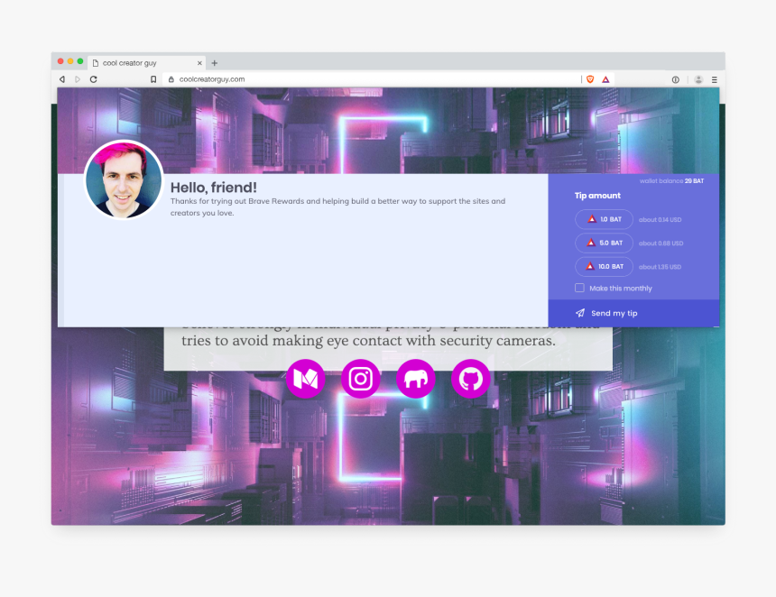 Brave Creators Tip, HD Png Download , Transparent Png Image - PNGitem