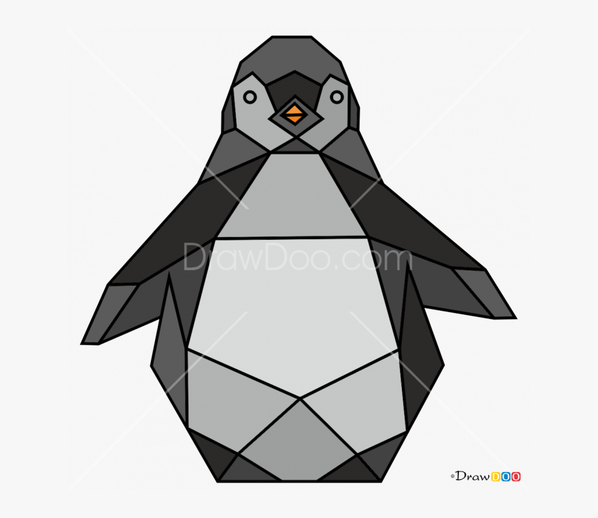 Penguin Png Geometric - Geometric Penguin, Transparent Png ...