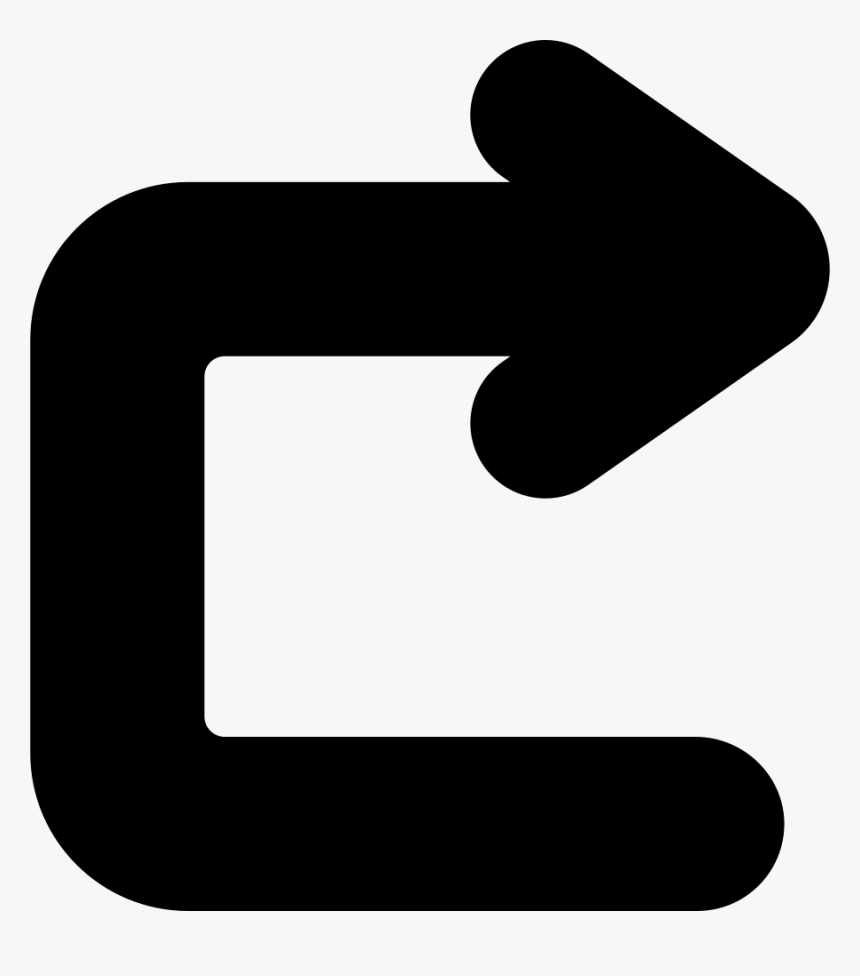 Curved Arrow - Square Curved Arrow, HD Png Download , Transparent Png ...