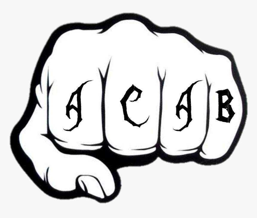 #acab #skinhead #fist #hand #tattoo #black #white #lineart - Fist Bump ...