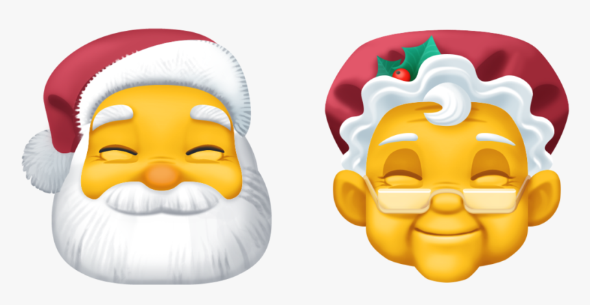 Emoji-santa, HD Png Download , Transparent Png Image - PNGitem