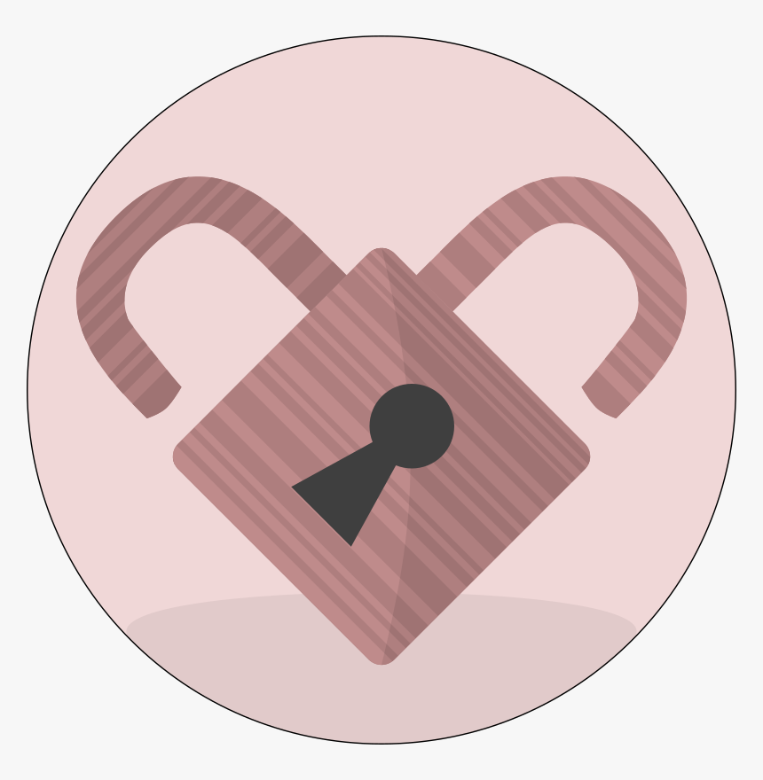 Pink Lock Heart - Icon, HD Png Download , Transparent Png Image - PNGitem