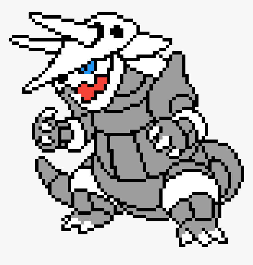 Minecraft Pixel Art Aggron, HD Png Download , Transparent Png Image ...
