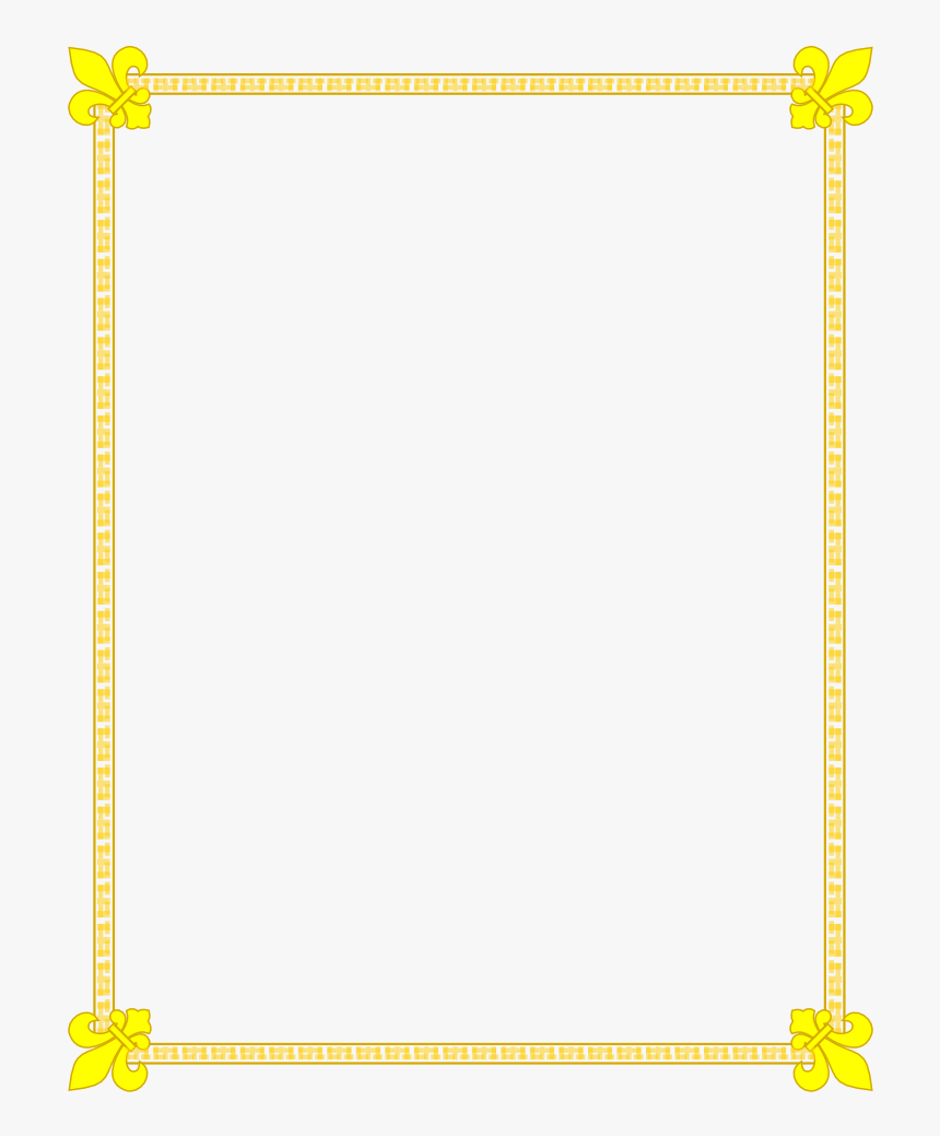 Yellow Border PNG Transparent Image And Clipart Image For, 54% OFF