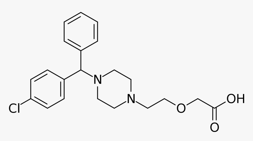 Cetirizine Structure, HD Png Download , Transparent Png Image - PNGitem