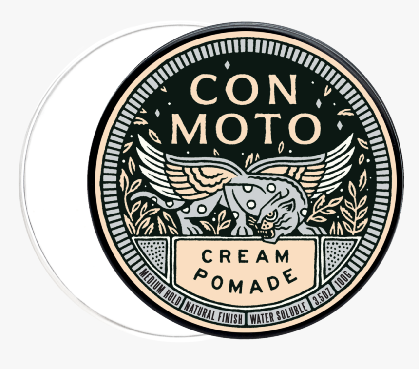 Con Moto Cream Front Black Open - Con Moto Original Pomade, HD Png ...