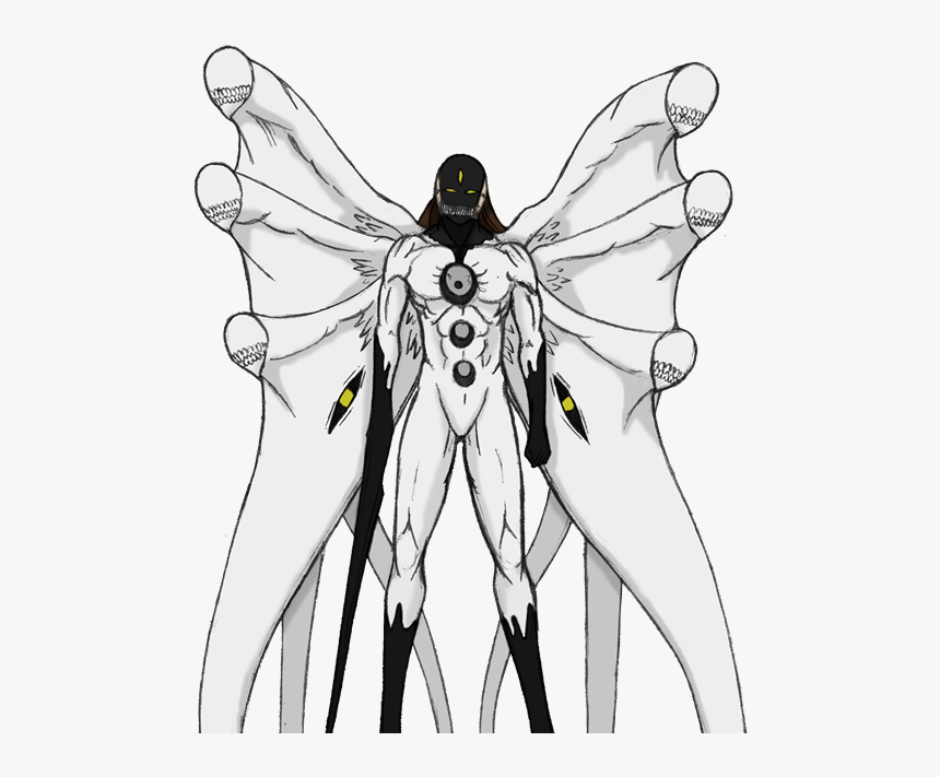 Aizen Fourth Form By Arrancarfighter - Aizen Form, HD Png Download ...
