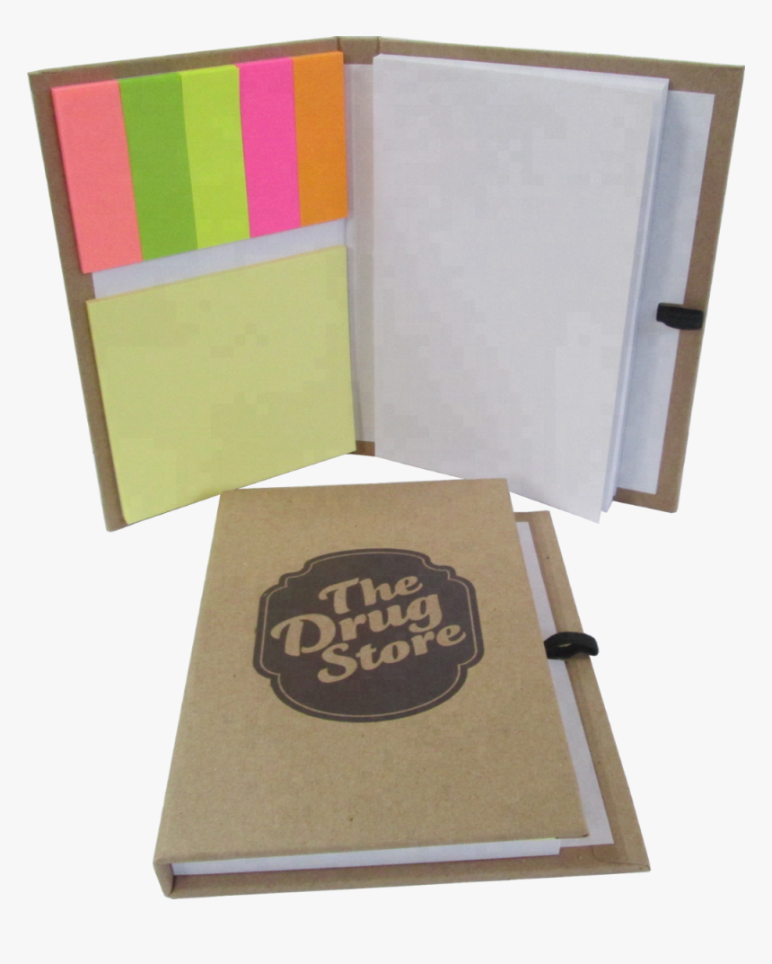 Craft Hard Cover Sticky Note With Pen - Paper, HD Png Download ...