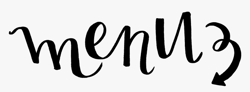 Transparent Menu Board Png - Calligraphy, Png Download , Transparent ...