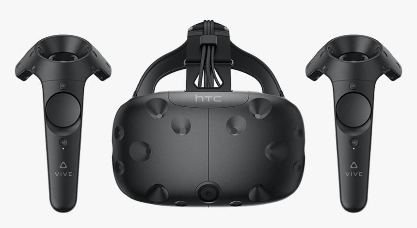 Htc Vive Vr Headset - Vr Headset With Controllers, HD Png Download ...