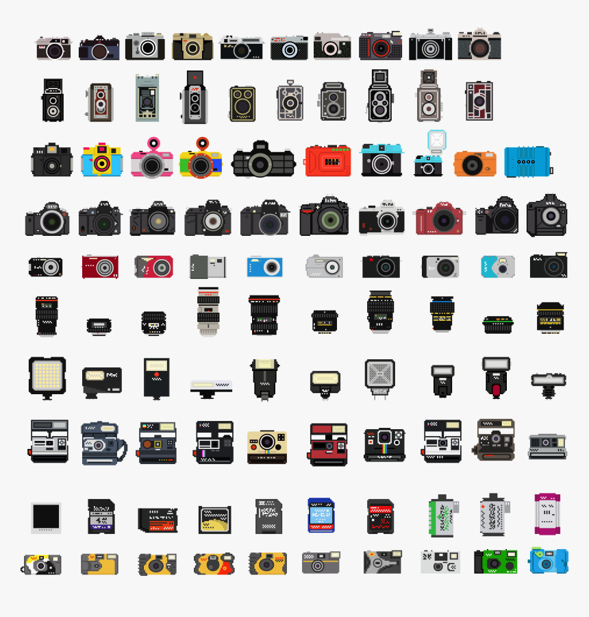 Old Camera Pixel Art, HD Png Download , Transparent Png Image - PNGitem