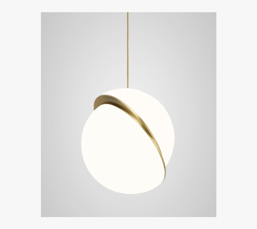Crescent Light Pendant Lamp - Lampshade, HD Png Download , Transparent ...