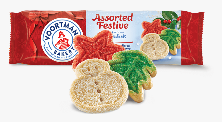 Assorted Festive - Voortman Assorted Festive Cookies, HD Png Download ...