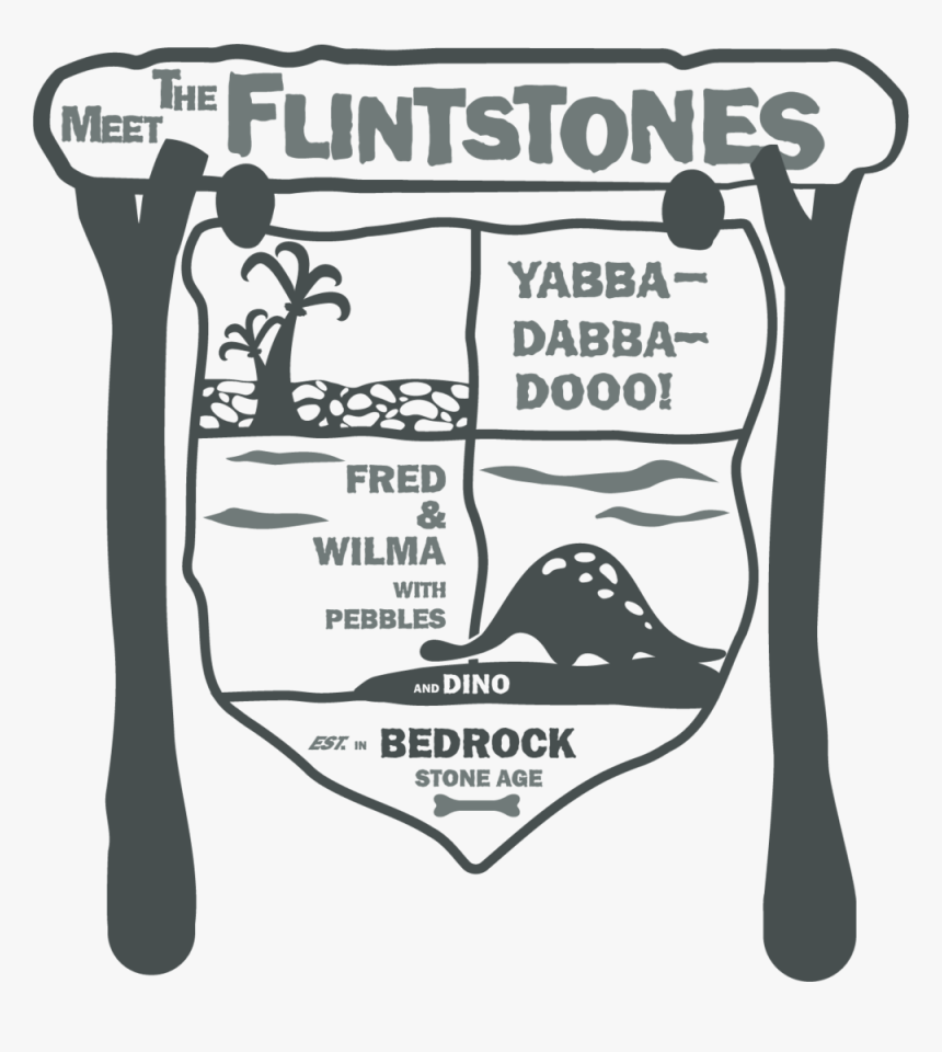 Flintstones Family Crest, HD Png Download , Transparent Png Image - PNGitem