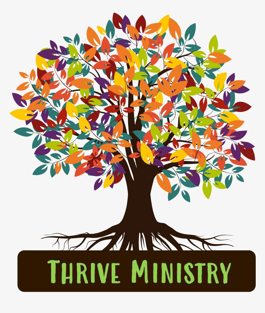 Colorful Tree With Roots, HD Png Download , Transparent Png Image - PNGitem