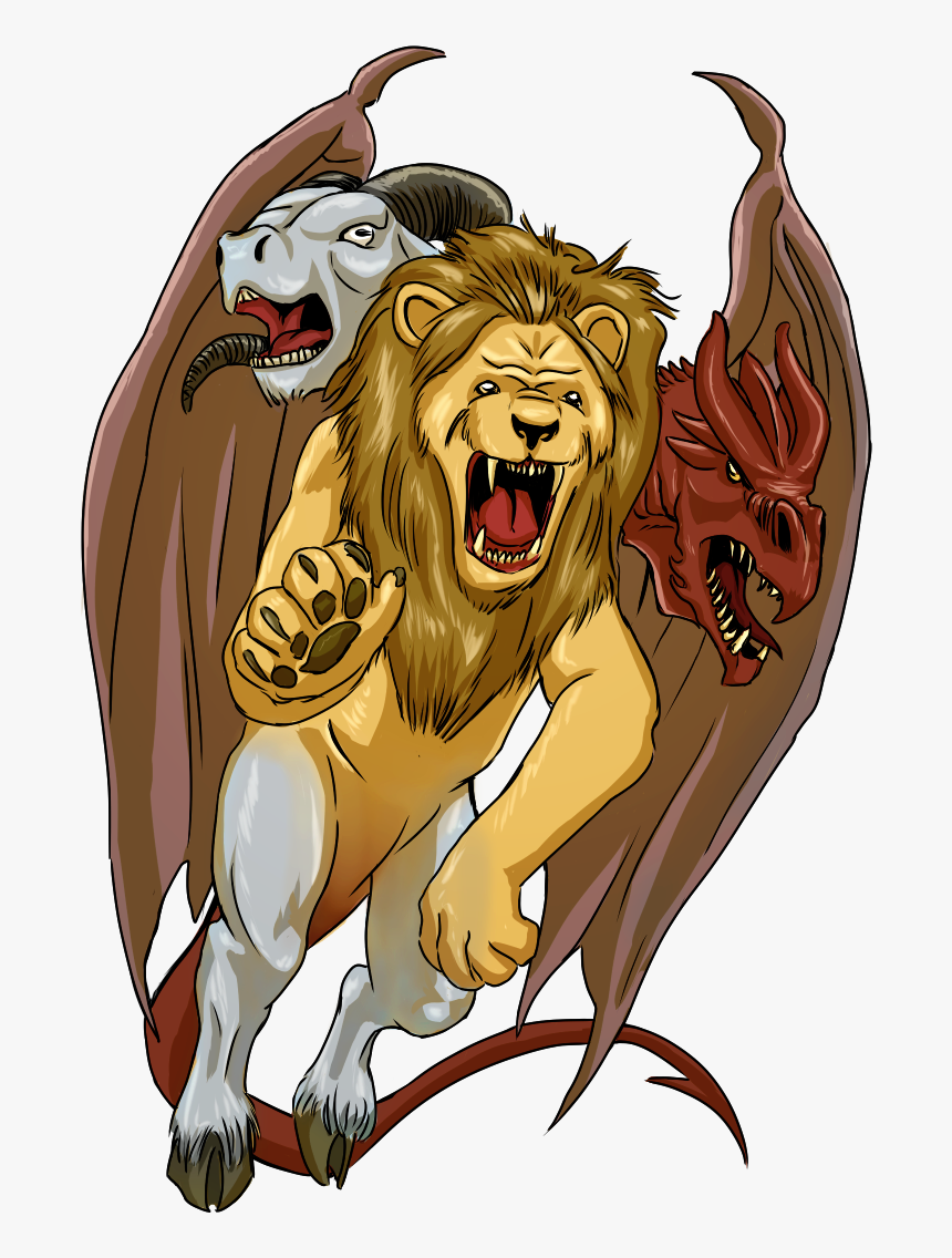 11300 Chimera A - Chimera Goat Lion Png, Transparent Png , Transparent ...