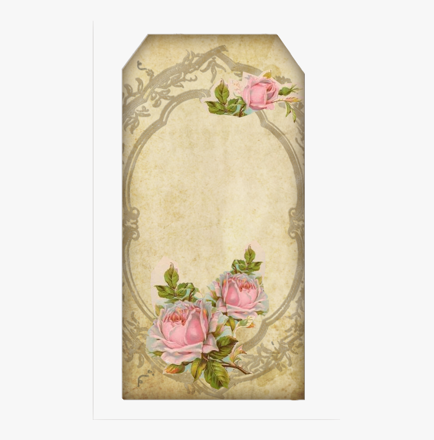 Vintage Rose Tag, HD Png Download , Transparent Png Image - PNGitem