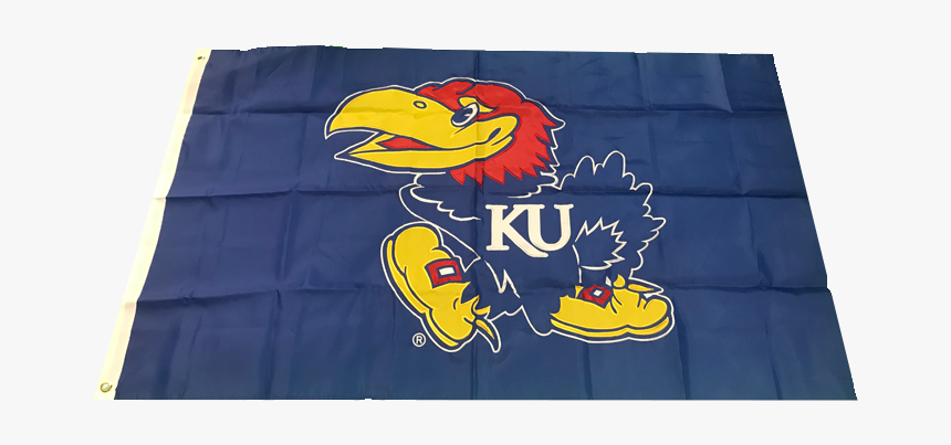 Kansas Jayhawks Jayhawk Flag - Kansas Jayhawks, HD Png Download ...