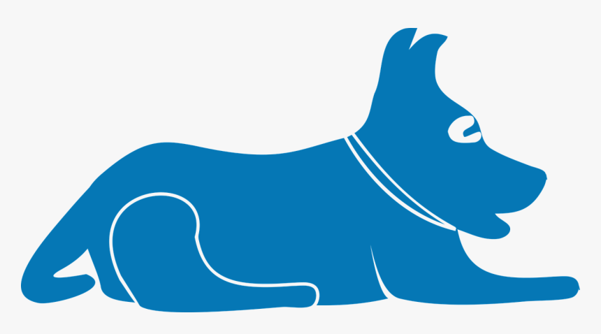 Dog Silhouette Clipart Blue, HD Png Download , Transparent Png Image ...