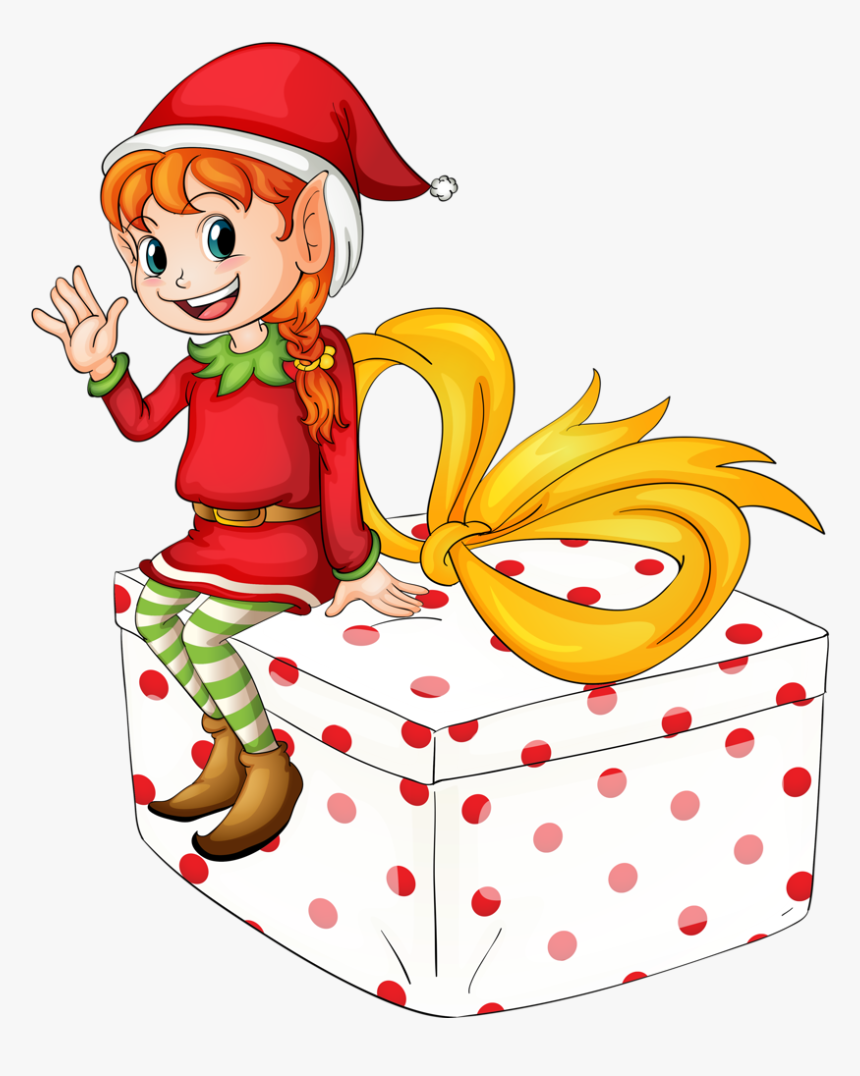 Transparent Elf Yourself Clipart - Girl Elf Clip Art Sitting, HD Png ...