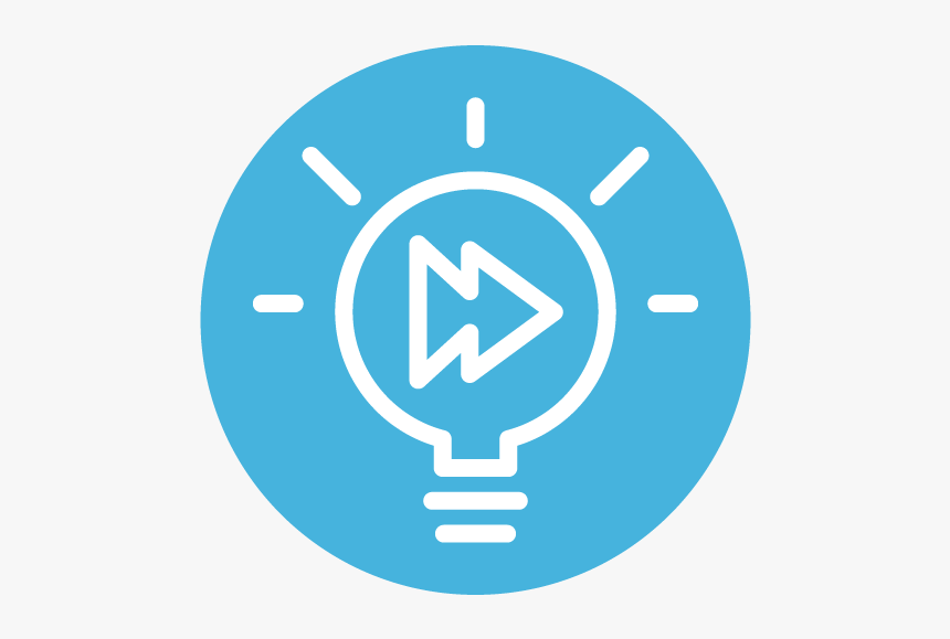 Lightbulb Fast Forward Page Icon - Project Based Learning Icons, HD Png ...