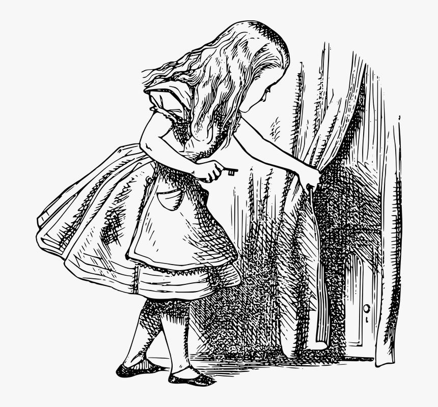 Alice's Adventures In Wonderland Door, HD Png Download , Transparent ...