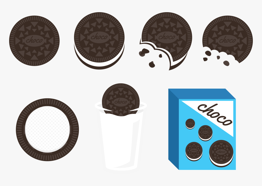 Oreo Clipart Border - Oreo Illustration, HD Png Download , Transparent ...