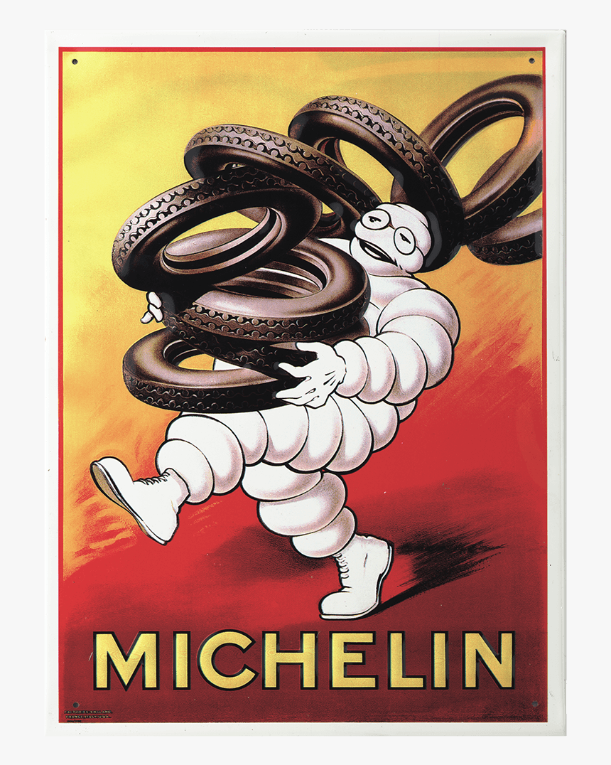 Metal Sign - Michelin Man Advertisements, HD Png Download , Transparent ...
