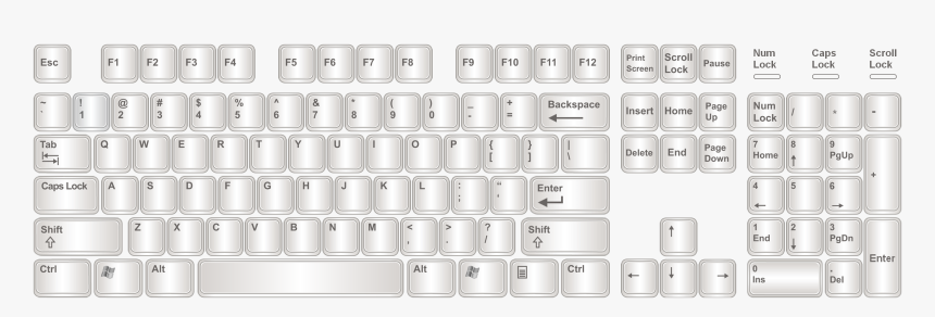 Png Keyboard Keys - Keyboard Keys, Transparent Png , Transparent Png ...
