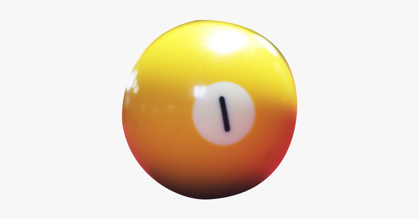 Pool Ball Yellow - Billiard Ball, HD Png Download , Transparent Png ...