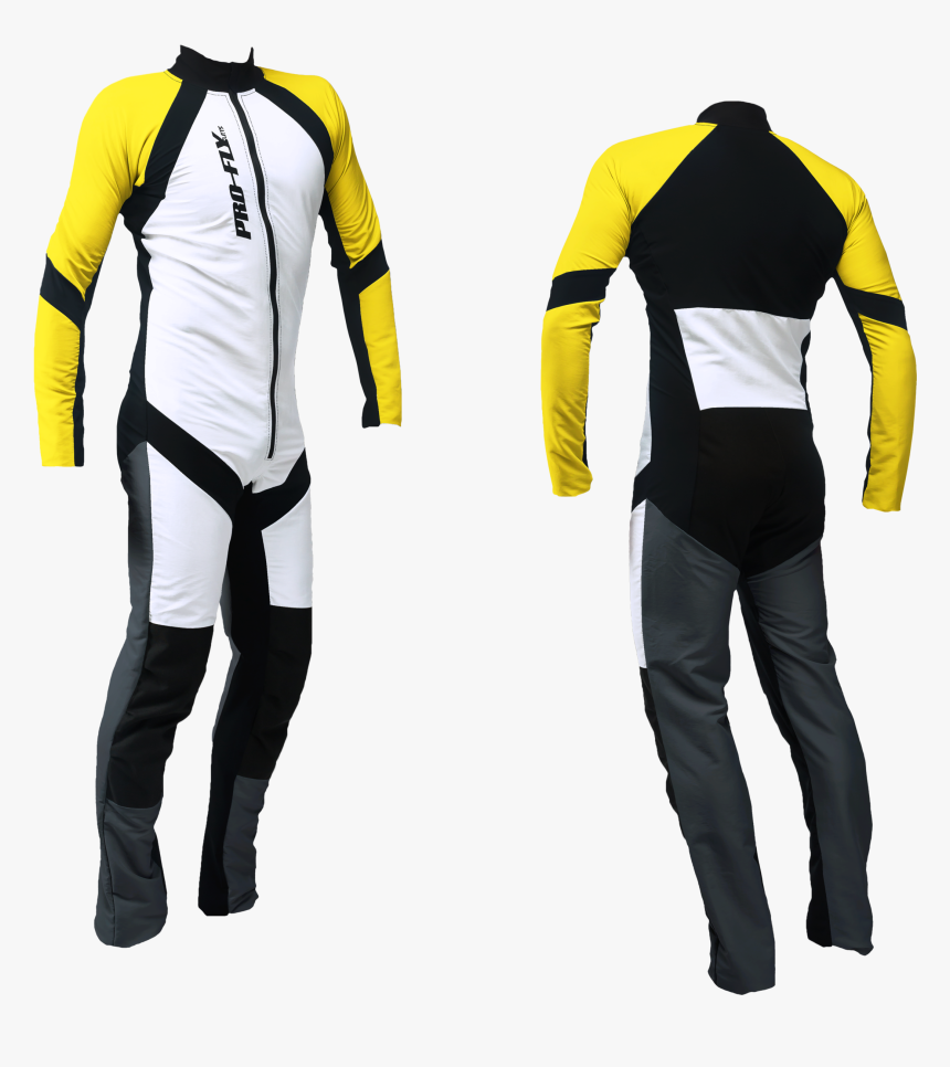 Focus White Yellow Charcoal - Skydiving Suits, HD Png Download ...