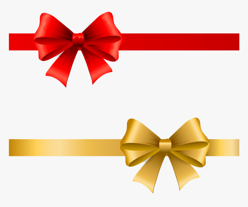 Transparent Text Ribbon Png - โบว์ สี ทอง, Png Download , Transparent ...