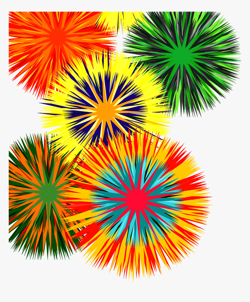 Clip Art Collection Of Free Firework - Painting, HD Png Download ...