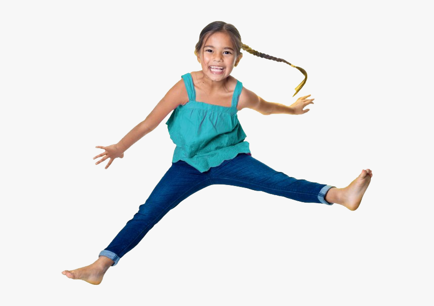 Girl Jump - Enfant Qui Saute, HD Png Download , Transparent Png Image ...
