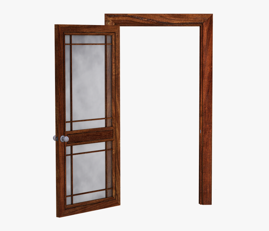 Door, Open Door, Wooden Door, Glass Panes, Translucent - Old Open Door ...