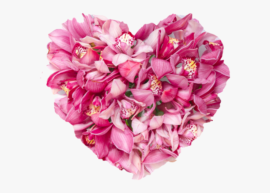 Transparent Floral Heart Png - 鲜花 心 型, Png Download , Transparent Png ...