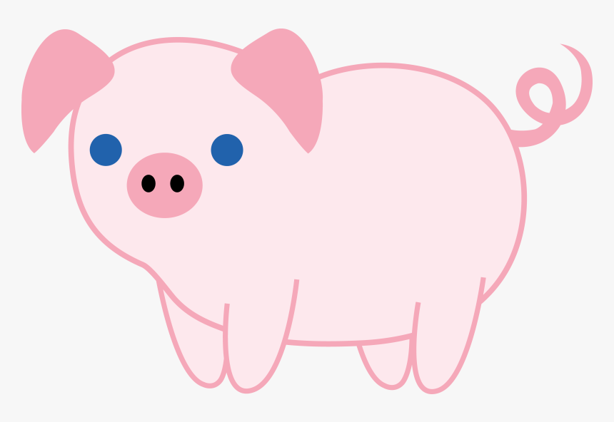 Cute Pink Piglet - Transparent Cute Pig Png, Png Download , Transparent ...