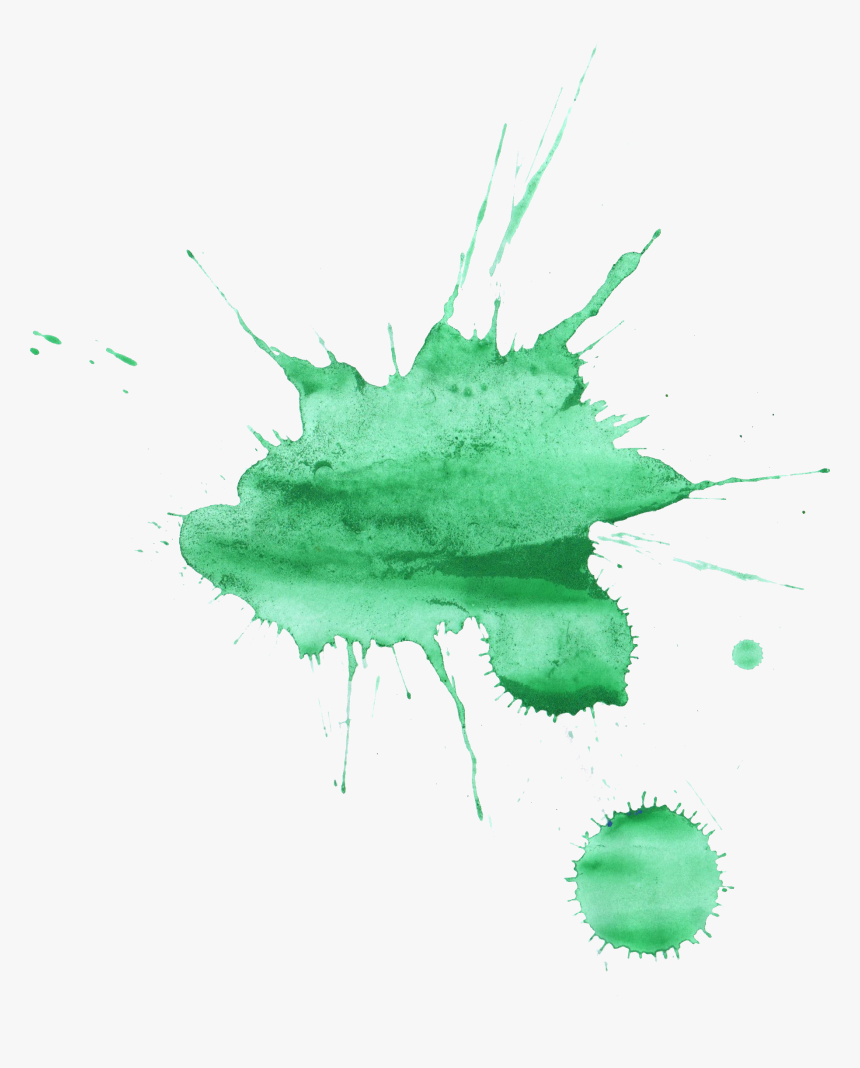3d Paint Splatter Green