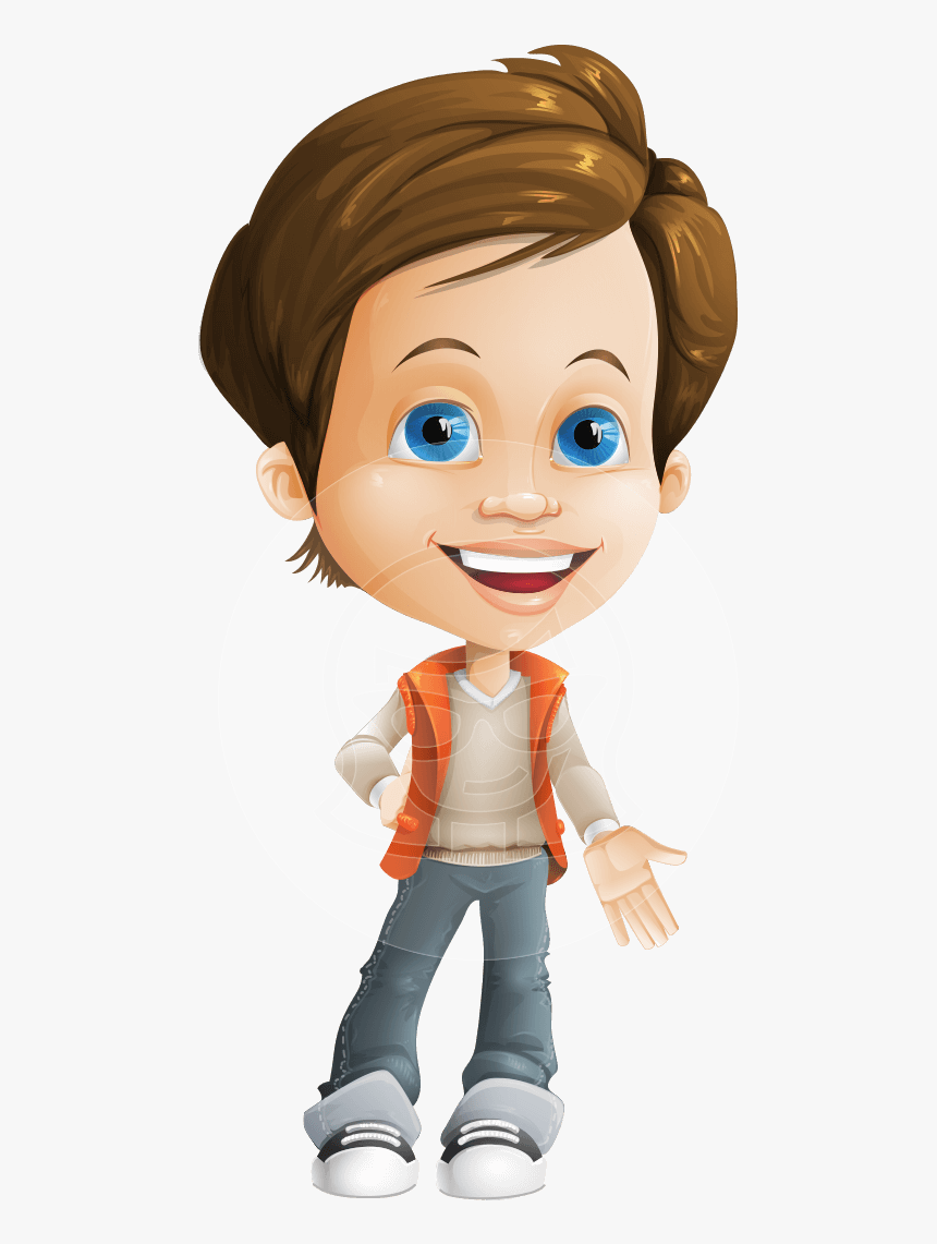 Playful Boy Cartoon Vector Character Aka Richie In - Cartoon Playful ...