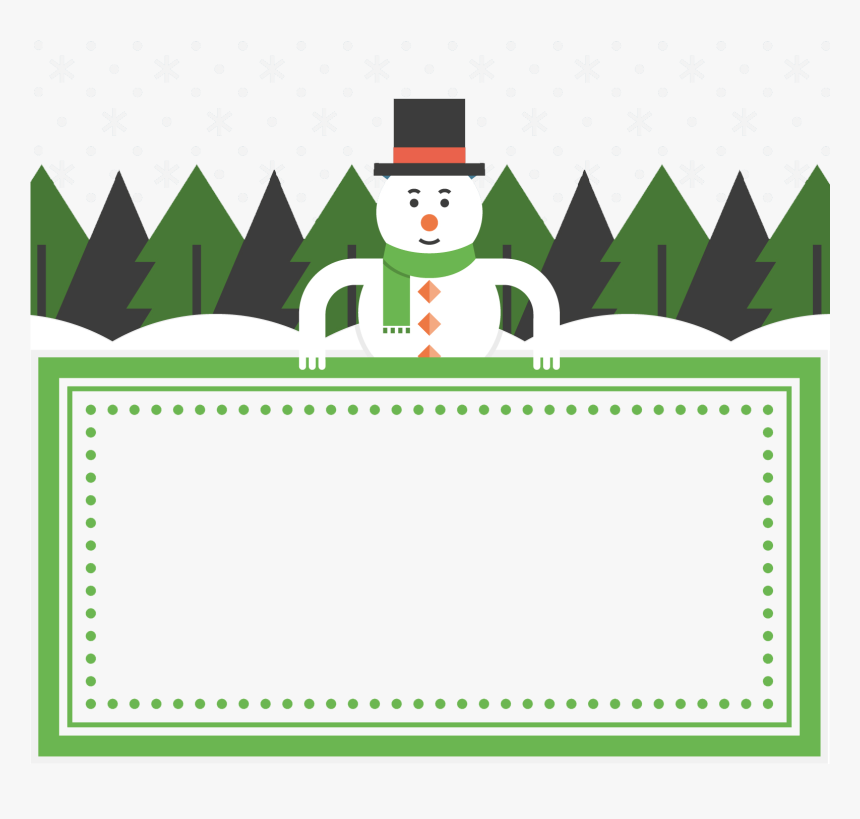 Snowman Borders Clipart