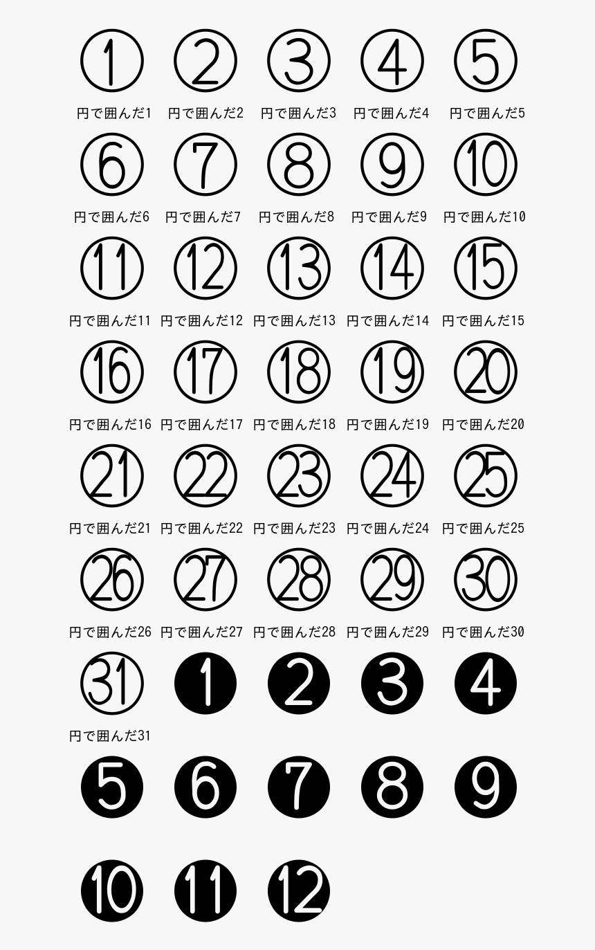 Numbers In Circles Png, Transparent Png , Transparent Png Image - PNGitem